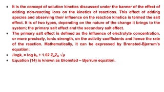 Chemical Kinetics and Catalysis -Absolute Reaction Rate Theory in ...