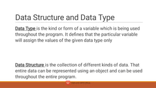 Unit.1 Introduction to Data Structuresres | PPT