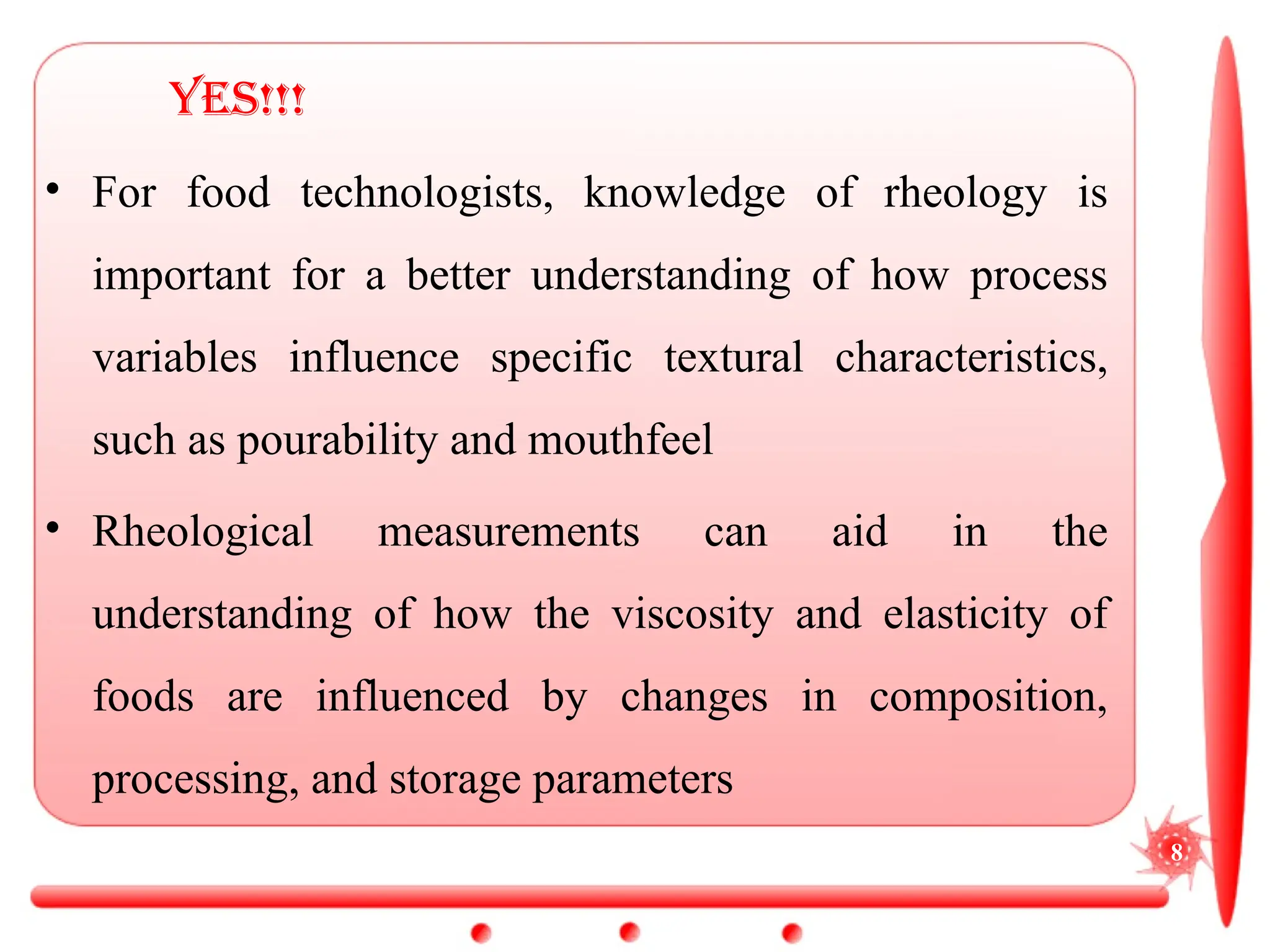Food Engineering, rheology of foods, visco-elastic model, theological ...