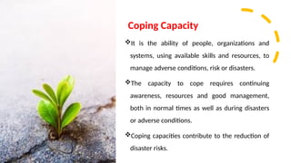 Hazards, Vulnerability andDisaster Risks | PPTX