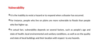 Hazards Vulnerability Anddisaster Risks Ppt