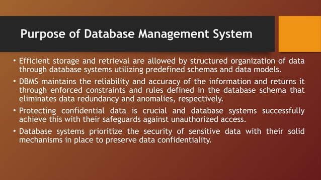 Introduction to Database Management Systems | PPT
