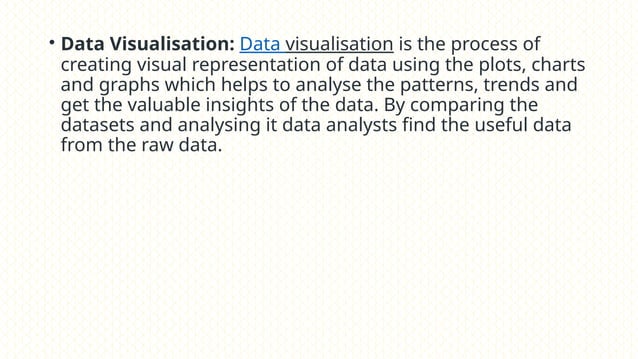 Data Analytics for UG students - What is data analytics and its importance | PPT