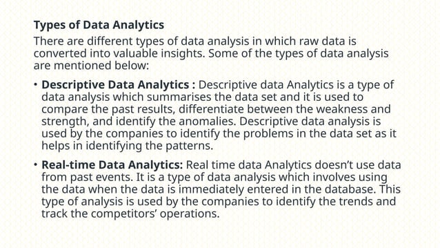 Data Analytics for UG students - What is data analytics and its ...