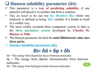PHYSICAL PHARMACEUTICS; SOLUBILITY OF DRUGS; UNIT I.pdf
