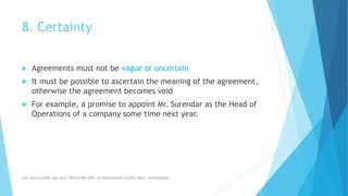 Elements of a Contract | PPTX
