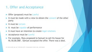 Elements of a Contract | PPTX