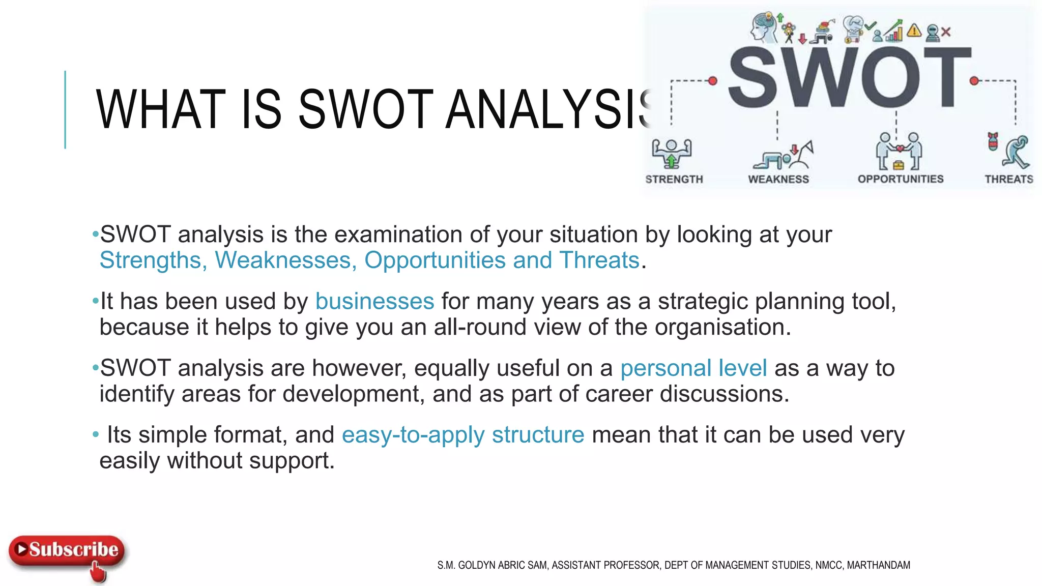 SWOT Analysis | PPTX