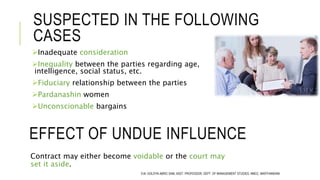 Undue Influence | PPTX