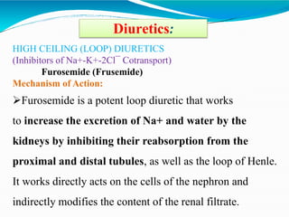 Anti hypertensive drugs- Unit I | PPTX