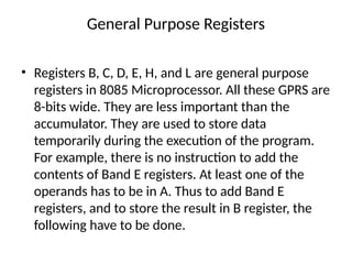 Basics of 8085 microprocessor architecture and functional block, 8085 microprocessor | PPT