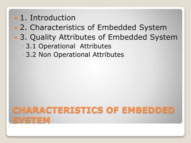 Sybsc It Sem Iv Embedded Systems Unit I Characteristics And Quality Attributes Of Embedded