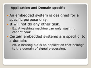 SYBSC IT SEM IV EMBEDDED SYSTEMS UNIT I Characteristics and Quality ...