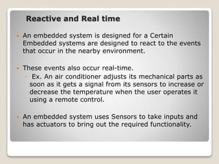 SYBSC IT SEM IV EMBEDDED SYSTEMS UNIT I Characteristics and Quality ...