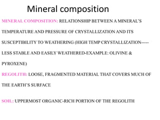 Unit I - Chemistry of Weathering Processes.pptx