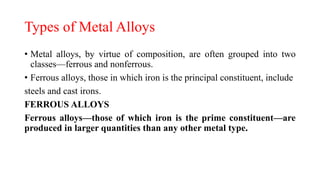 Unit i classification of steel and cast iron microstructure | PPTX