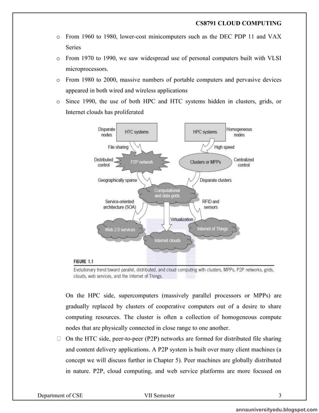 UNIT I -Cloud Computing (1).pdf | Cloud Computing | Internet