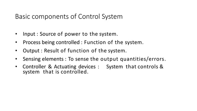 Control System Modeling case study with complete explanation | PPTX