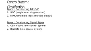 Control System Modeling case study with complete explanation | PPTX