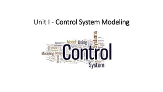 Control System Modeling case study with complete explanation | PPTX
