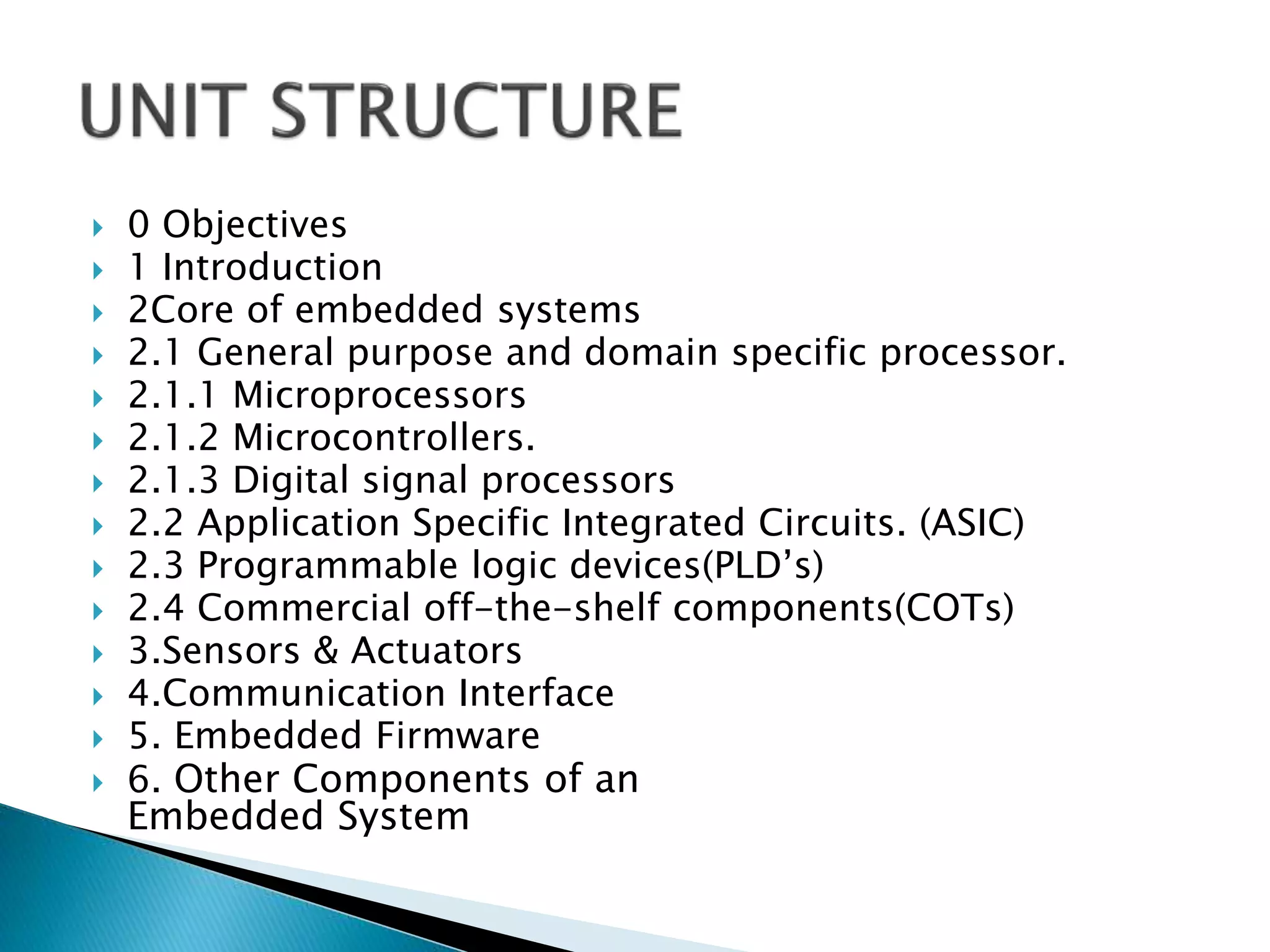 SYBSC IT SEM IV EMBEDDED SYSTEMS UNIT I Core of Embedded Systems | PPTX | Computing | Technology ...