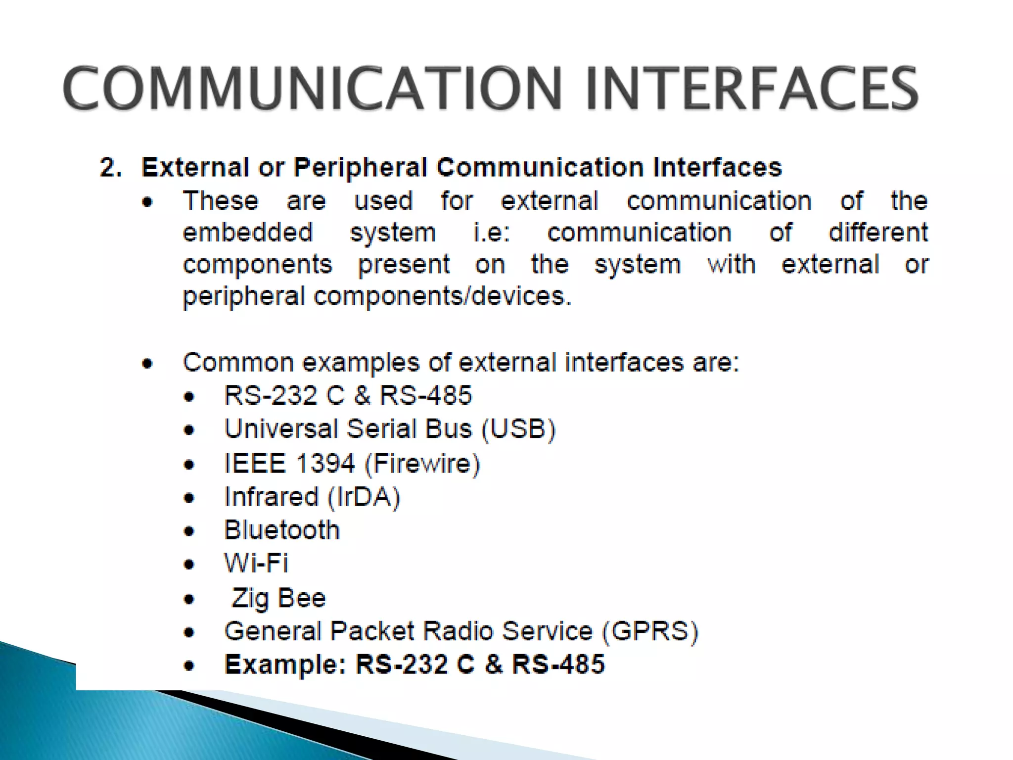Sybsc It Sem Iv Embedded Systems Unit I Core Of Embedded Systems Pptx Computing Technology
