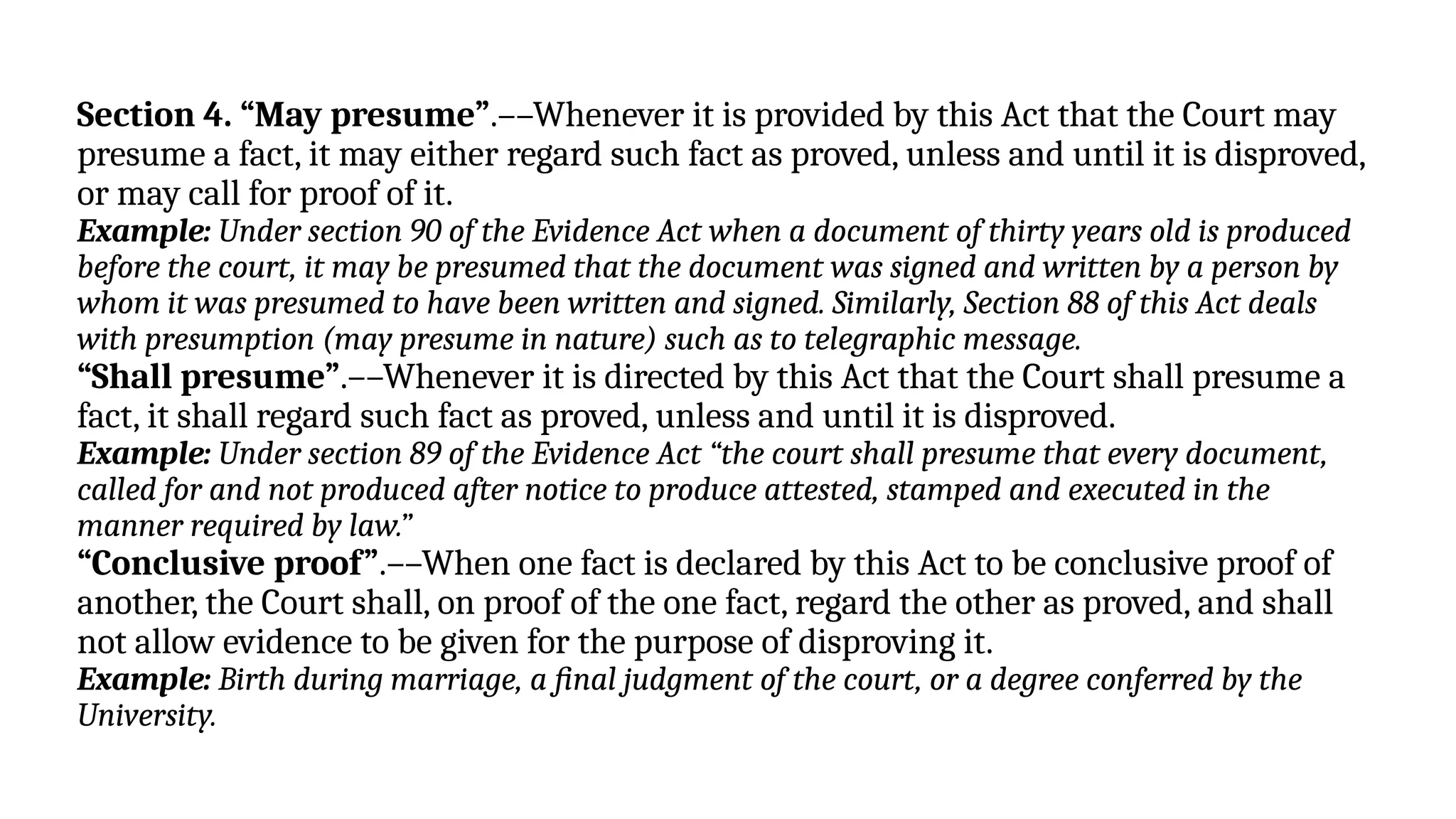 Unit I - Definition of law of Evidence.pptx