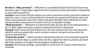 Unit I - Definition of law of Evidence.pptx