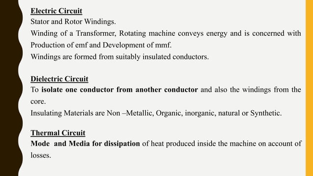 Unit I design of electrical machines | PPT