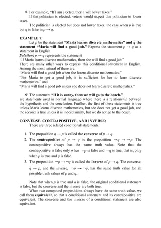 Unit I discrete mathematics lecture notes | PDF