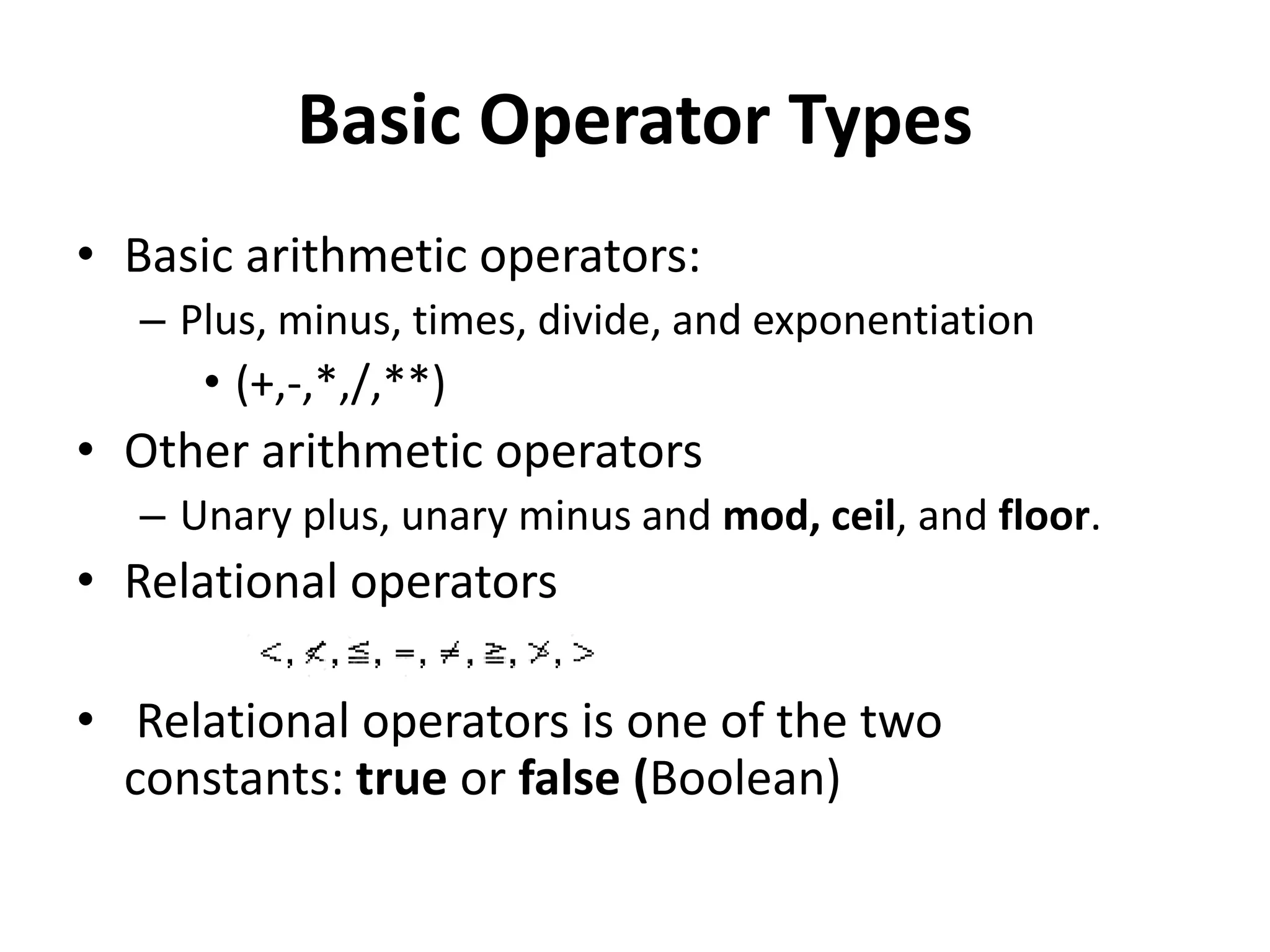 Unit I - Evaluation of expression | PPTX