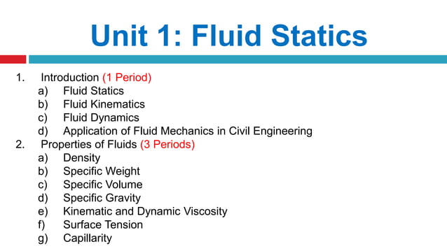 Fluid Mechanics - Fluid Pressure and its measurement | PPTX | Physics ...