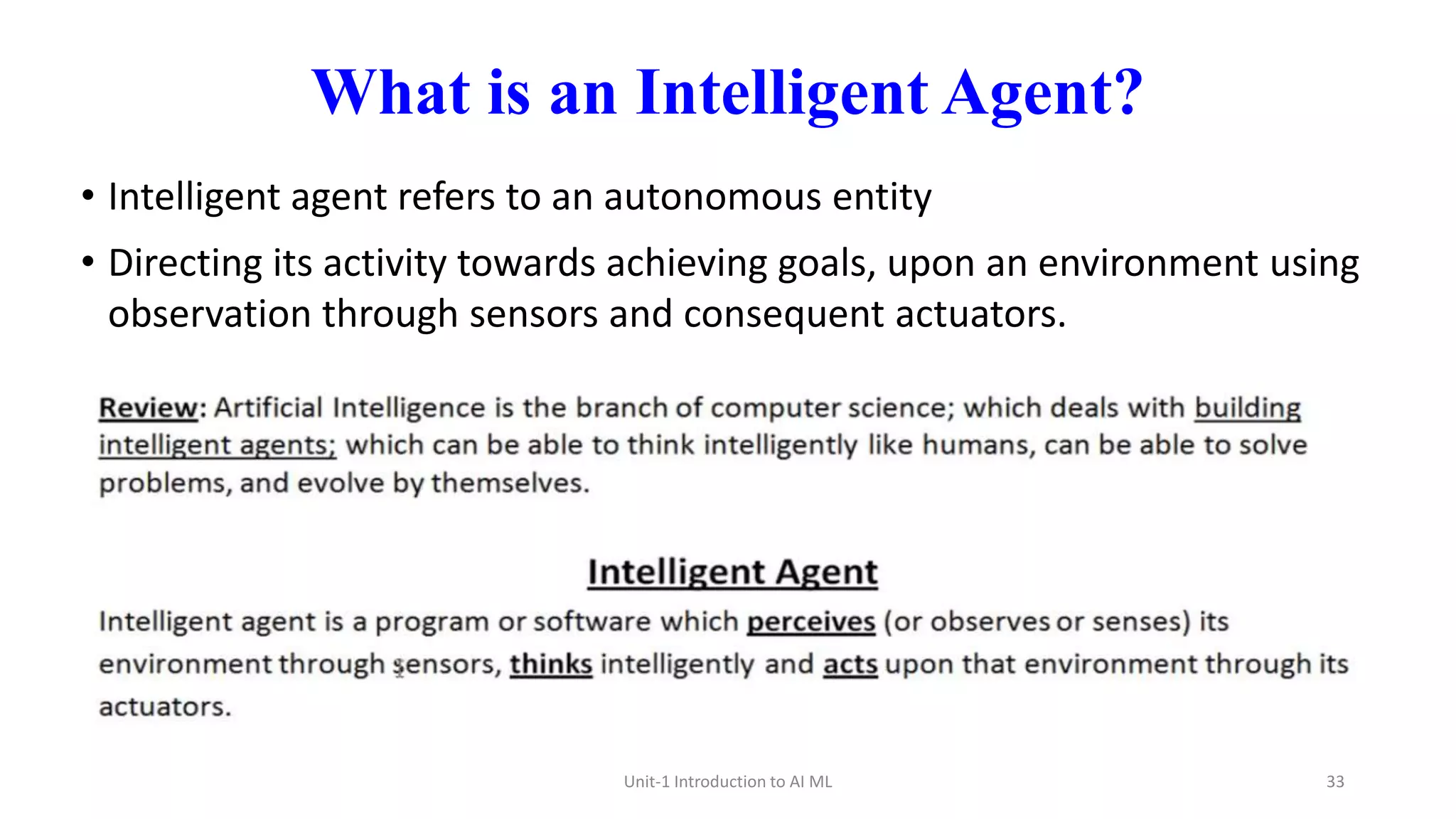 Unit i full ppt ai ml | PPTX