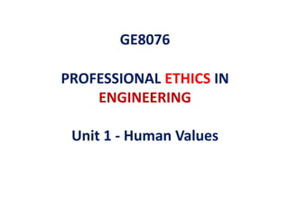 Unit I - Human Values.ppt