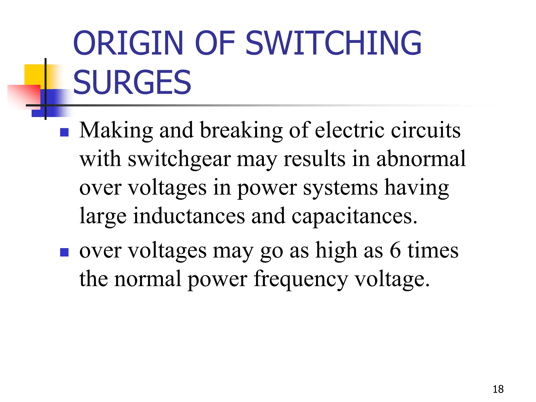High Voltage Engineering- OVER VOLTAGES IN ELECTRICAL POWER SYSTEMS | PPT