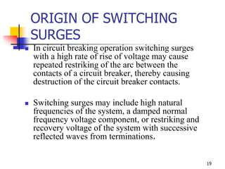 High Voltage Engineering- OVER VOLTAGES IN ELECTRICAL POWER SYSTEMS | PPT
