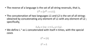 Introduction to Theory of computations:- | PPT