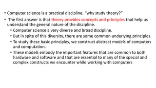 Introduction to Theory of computations:- | PPT