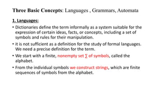 Introduction to Theory of computations:- | PPT