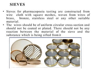 Pharmaceutical Engineering Unit I - III Size Separation.pptx