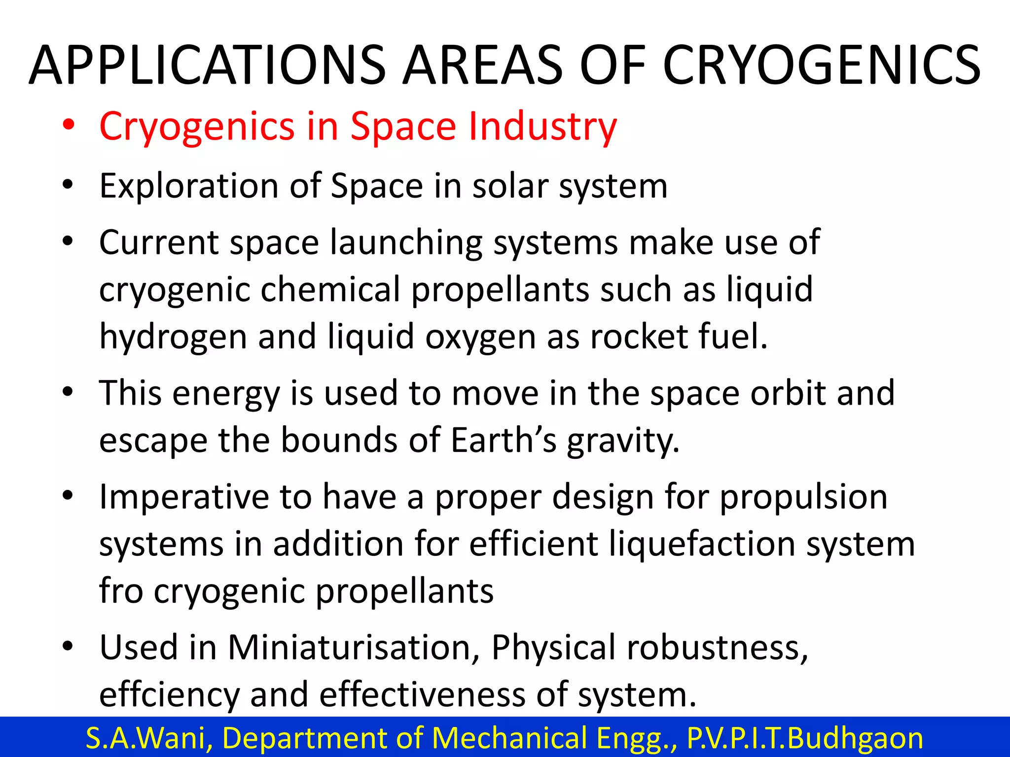 Unit i introduction to Cryogenics | PDF