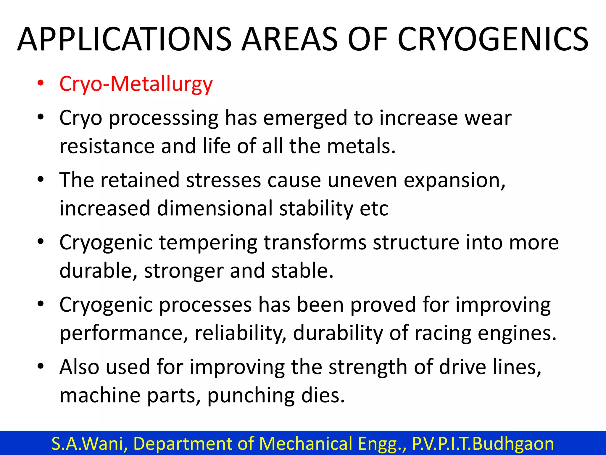 Unit i introduction to Cryogenics | PDF