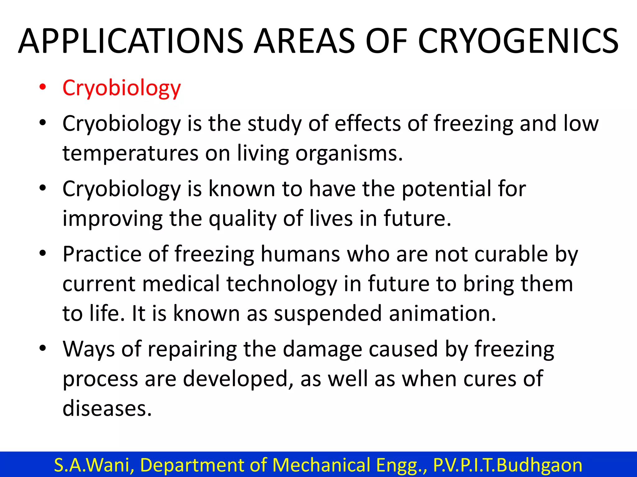 Unit i introduction to Cryogenics | PDF