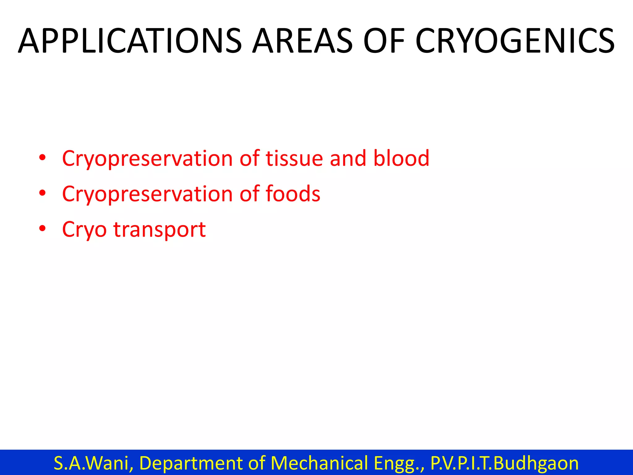Unit i introduction to Cryogenics | PDF