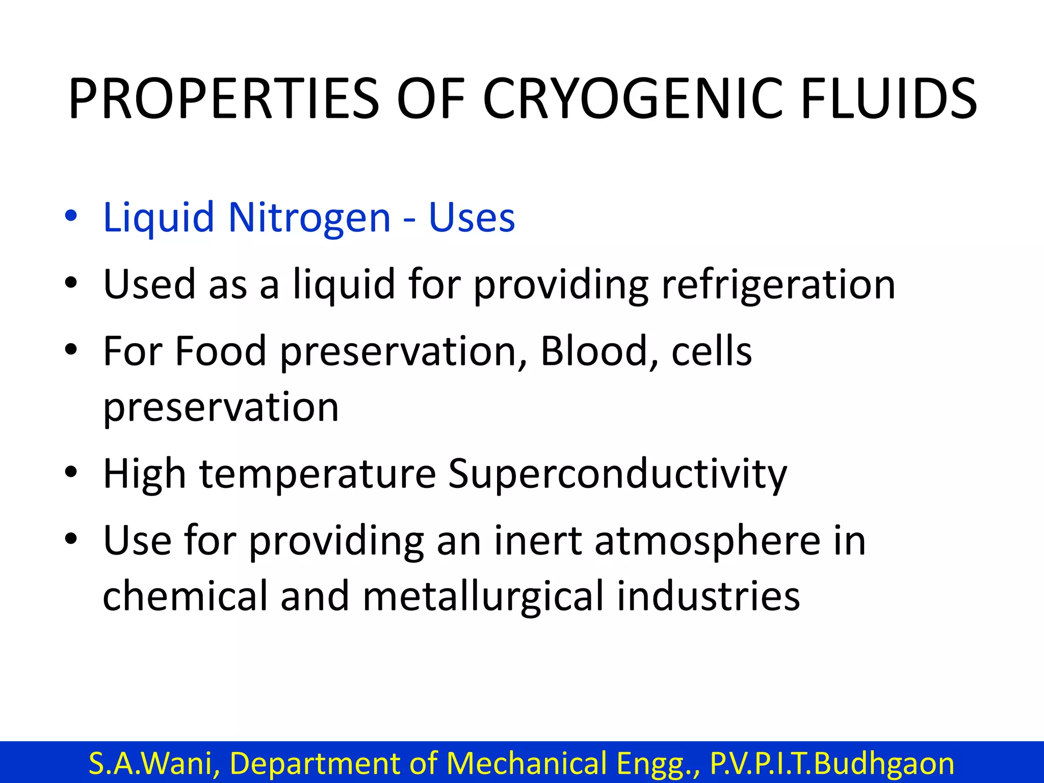 Unit i introduction to Cryogenics | PDF