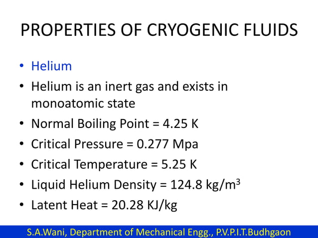 Unit i introduction to Cryogenics | PDF | Chemistry | Science