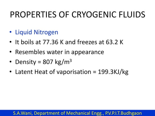 Unit i introduction to Cryogenics | PDF | Chemistry | Science