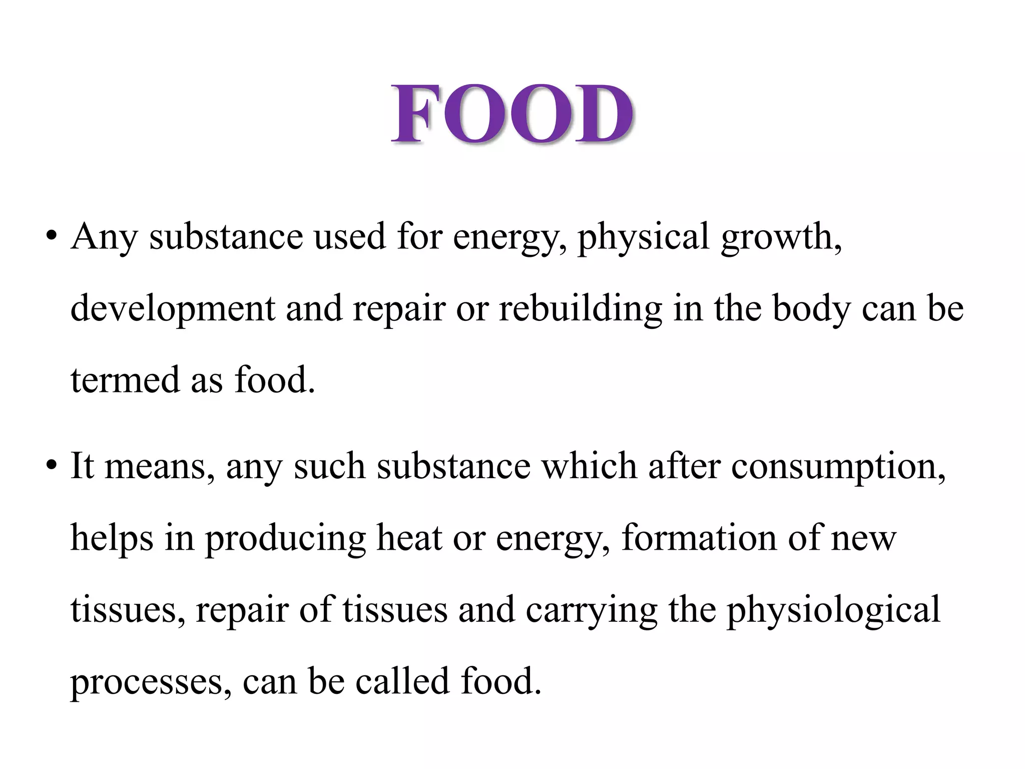 Introduction to Nutrition | PPTX