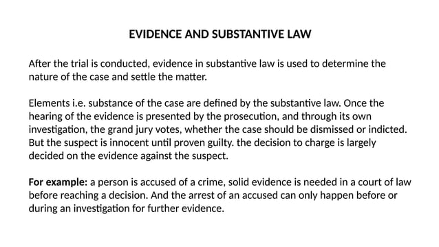 Unit I - Introduction of Law of Evidence.pptx | Law