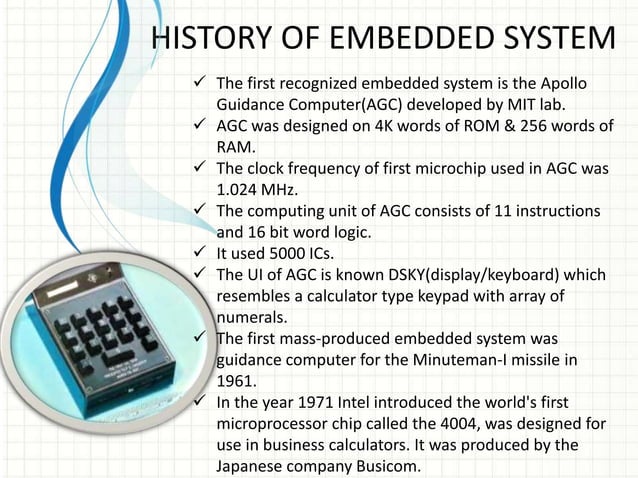 SYBSC IT SEM IV EMBEDDED SYSTEMS UNIT I Introduction to Embedded ...